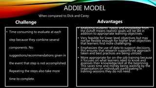 Addie model vs Dick and Carey model | PPTX