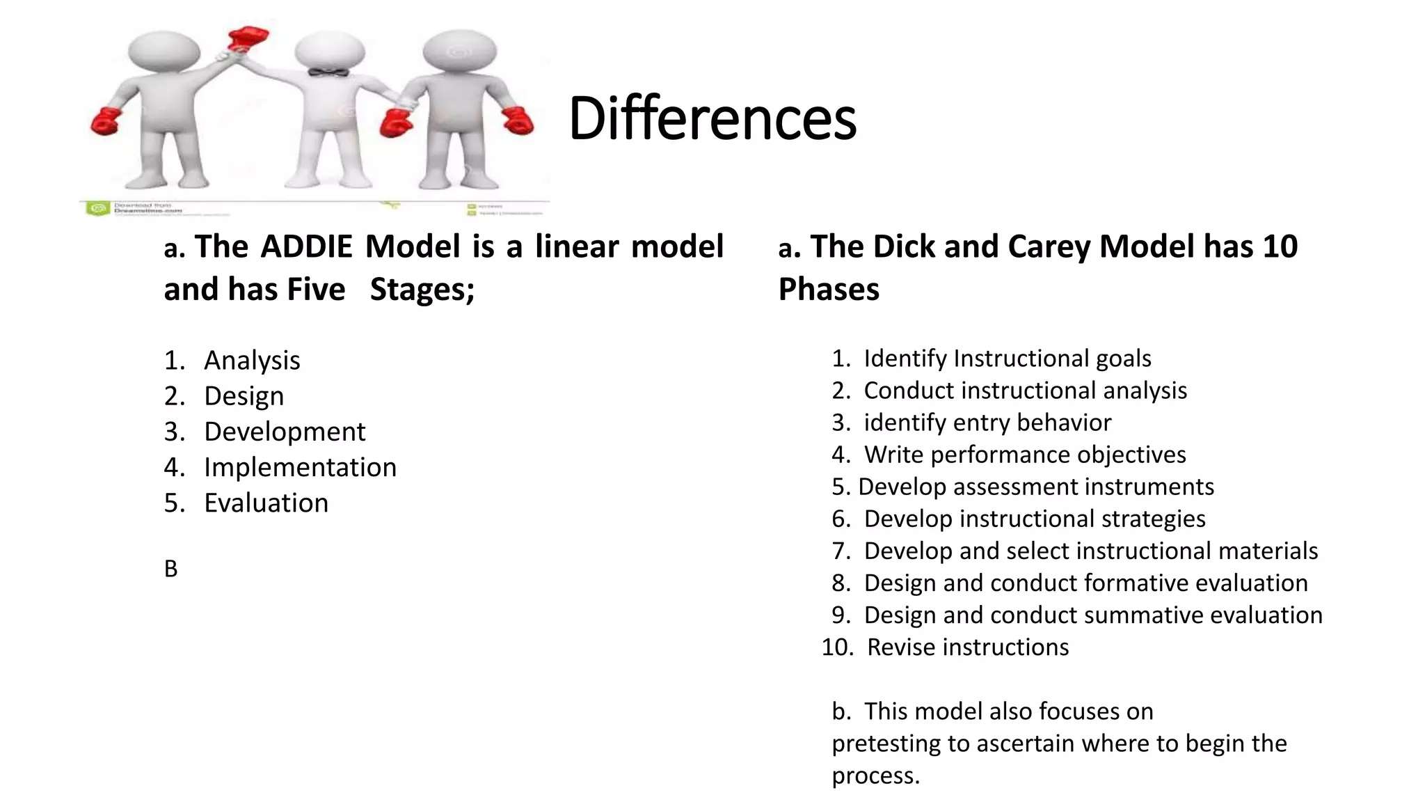 Addie vs dick and carey instructional design models | PPT