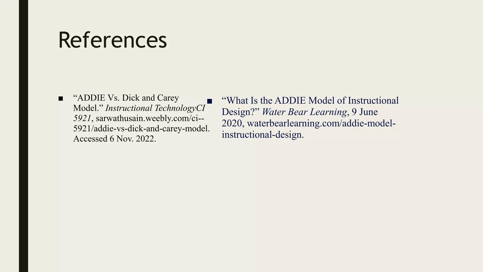 AddIe vs Dick and Carey Model.pptx