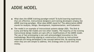 AddIe vs Dick and Carey Model.pptx