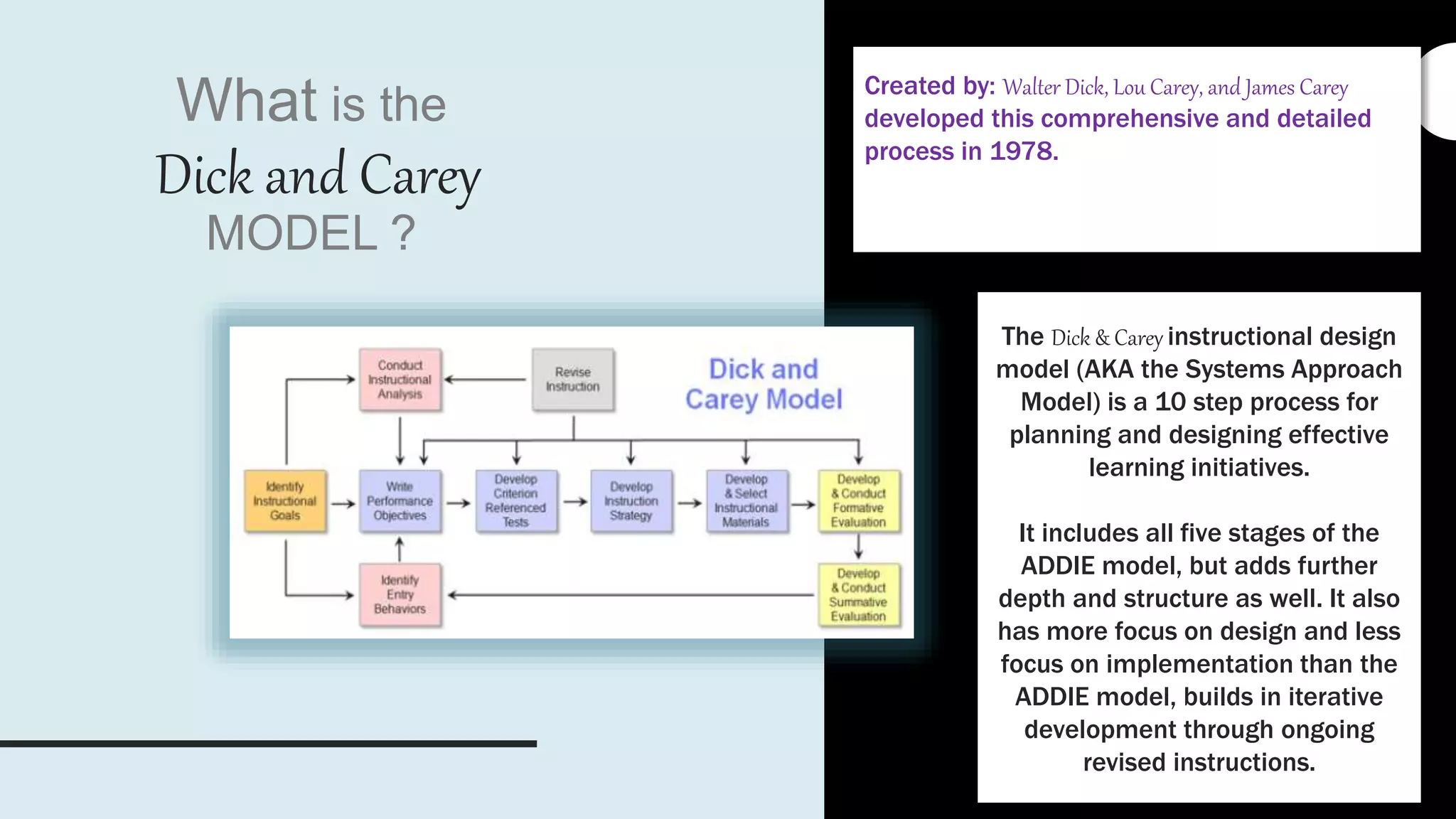 Addie vs Dick and Carey Model | PPT