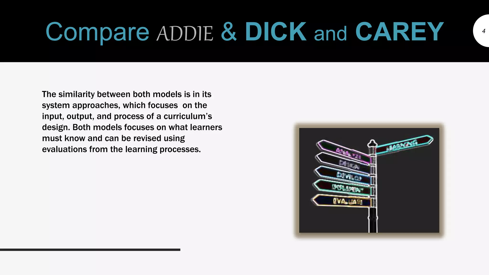 Addie vs Dick and Carey Model | PPT
