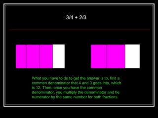 Adding and Subtracting fractions | PPT