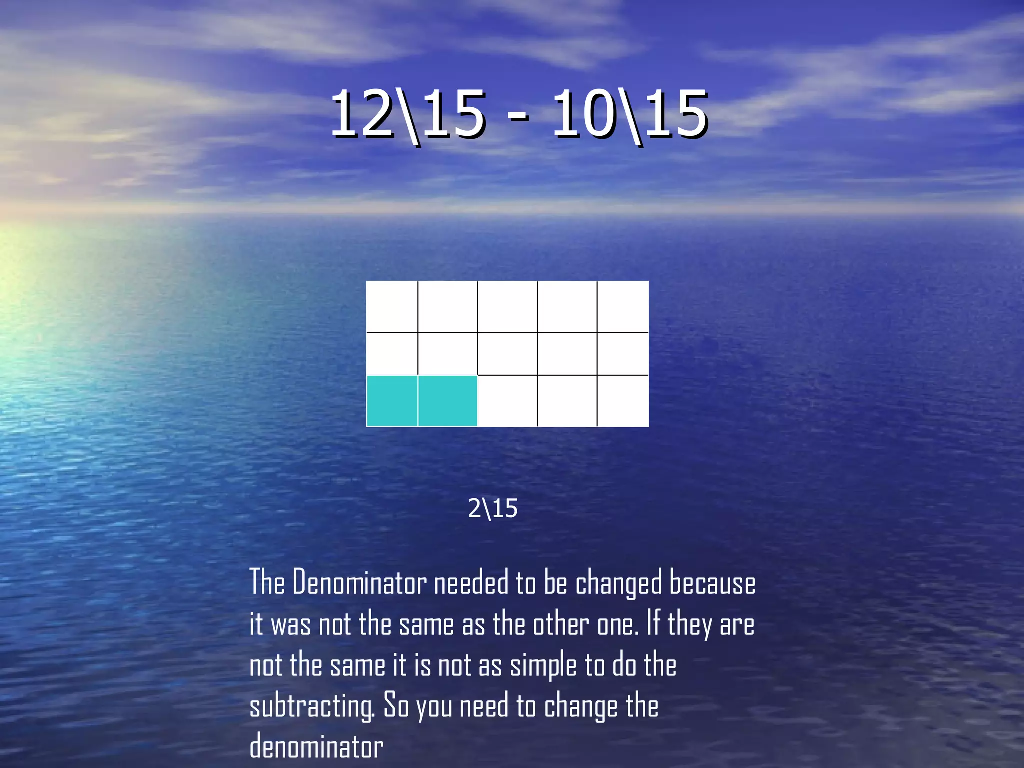Adding and Subtracting Fractions | PPT