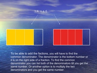 adding and subtracting fractions | PPT