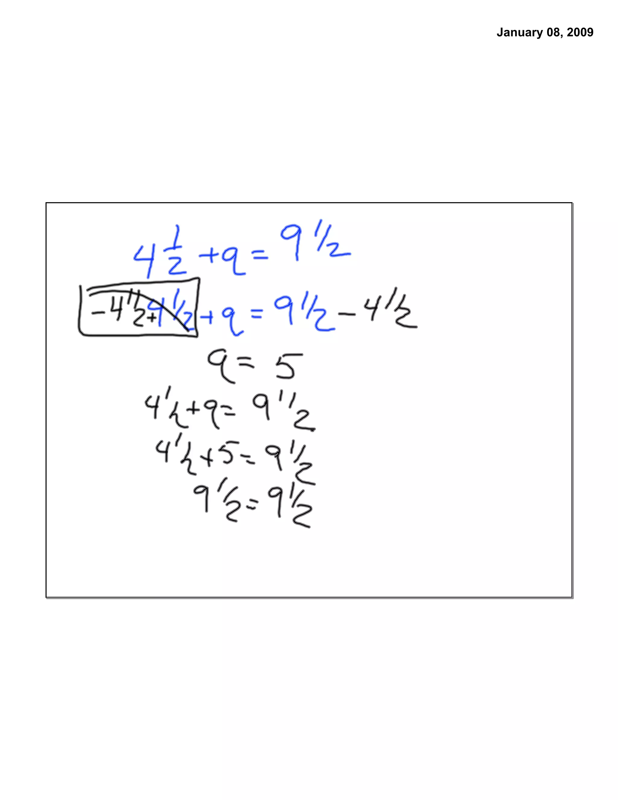 Adding And Subtracting One Step Equations | PDF