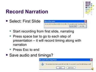Adding Audio Narration to PowerPoint | PPT
