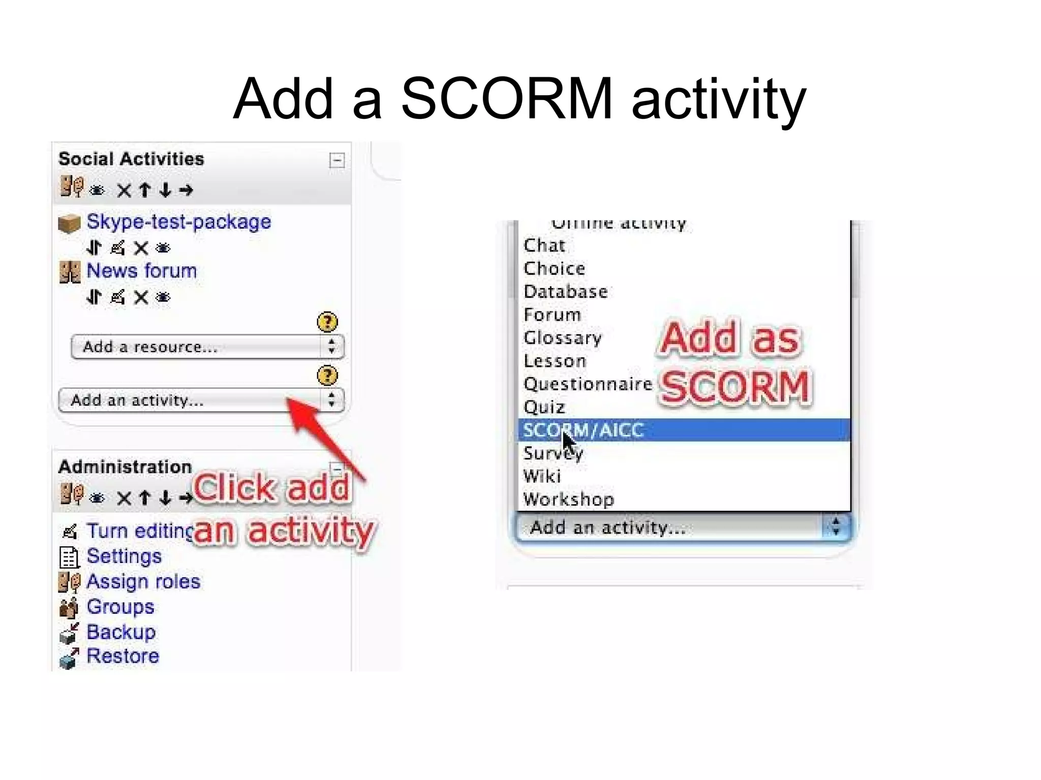 Adding Scorm To Moodle | PPT