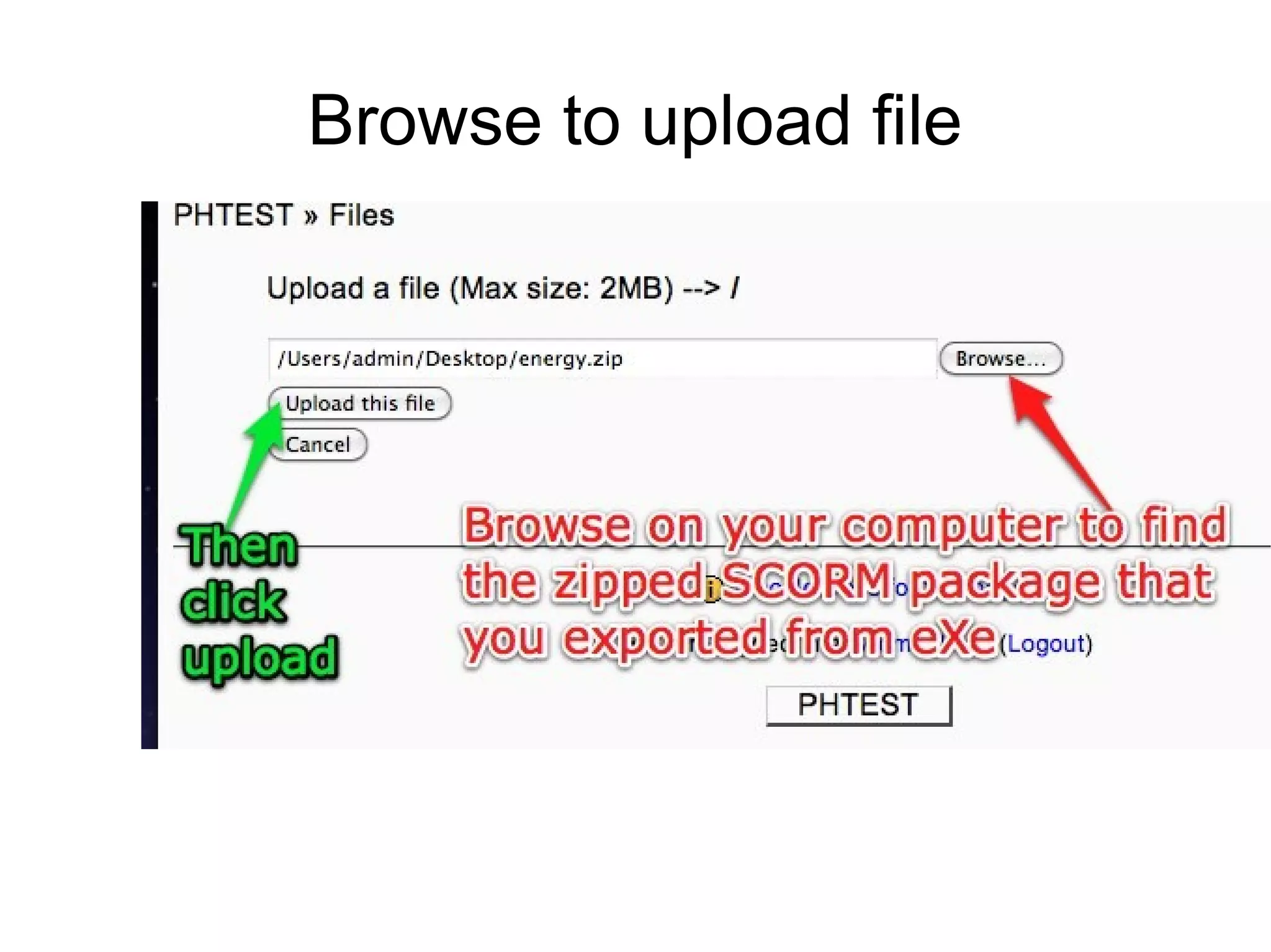 Adding Scorm To Moodle | PPT