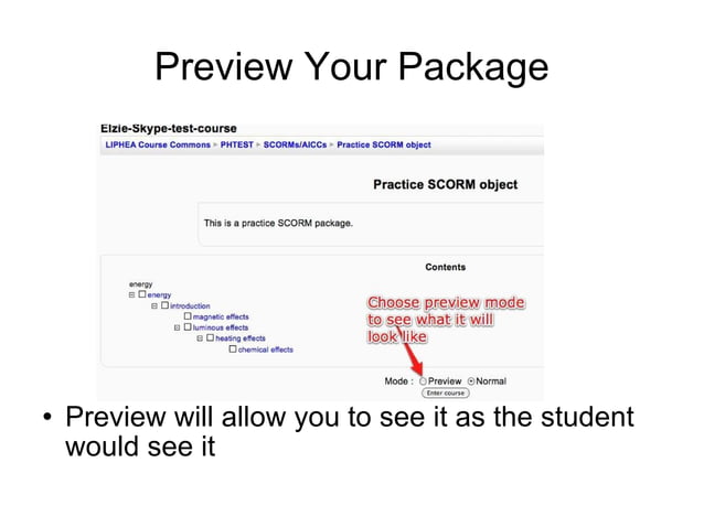 Adding Scorm To Moodle | PPT