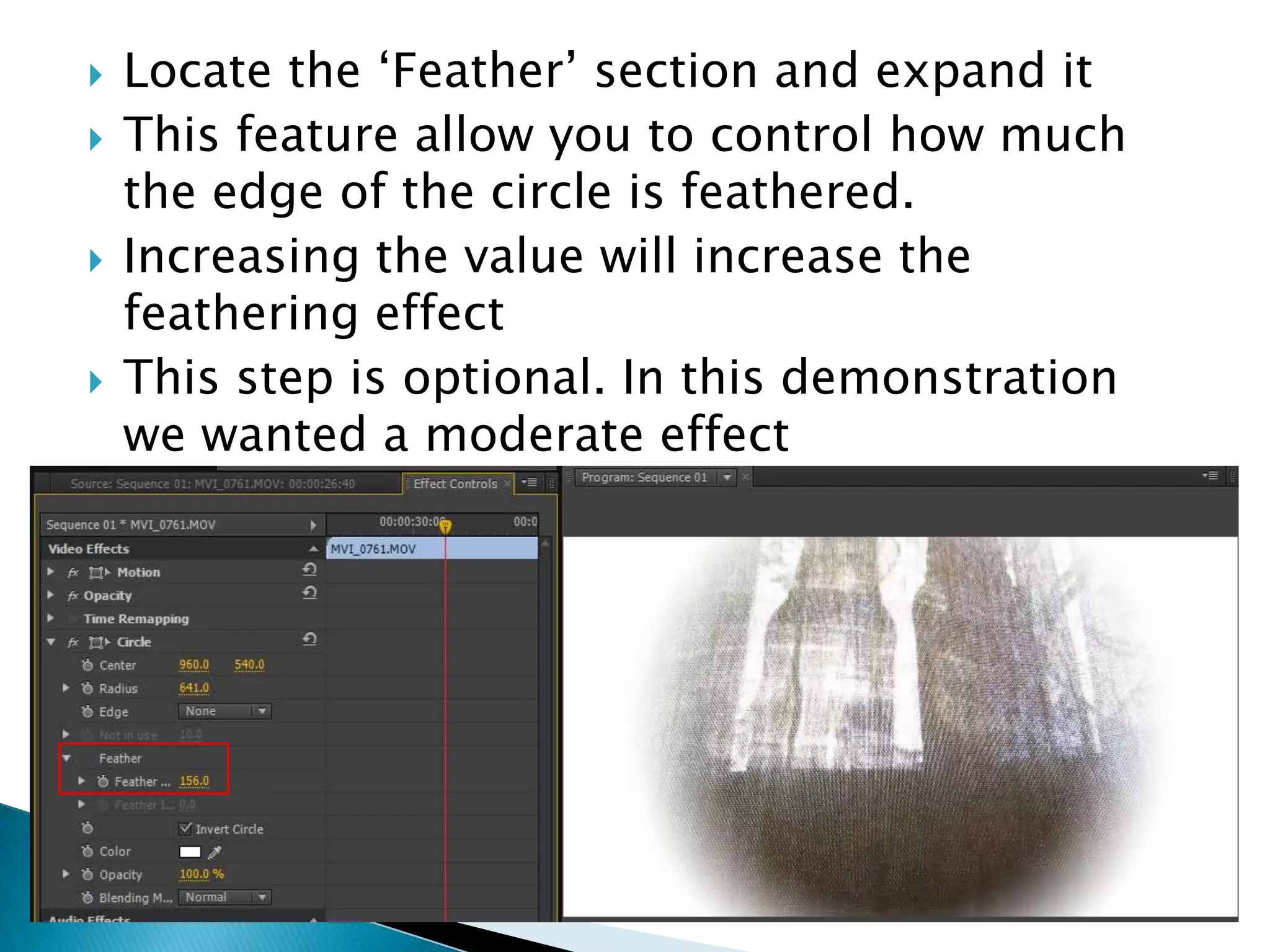Adding a feathered border | PPTX | Video Production | Content Production