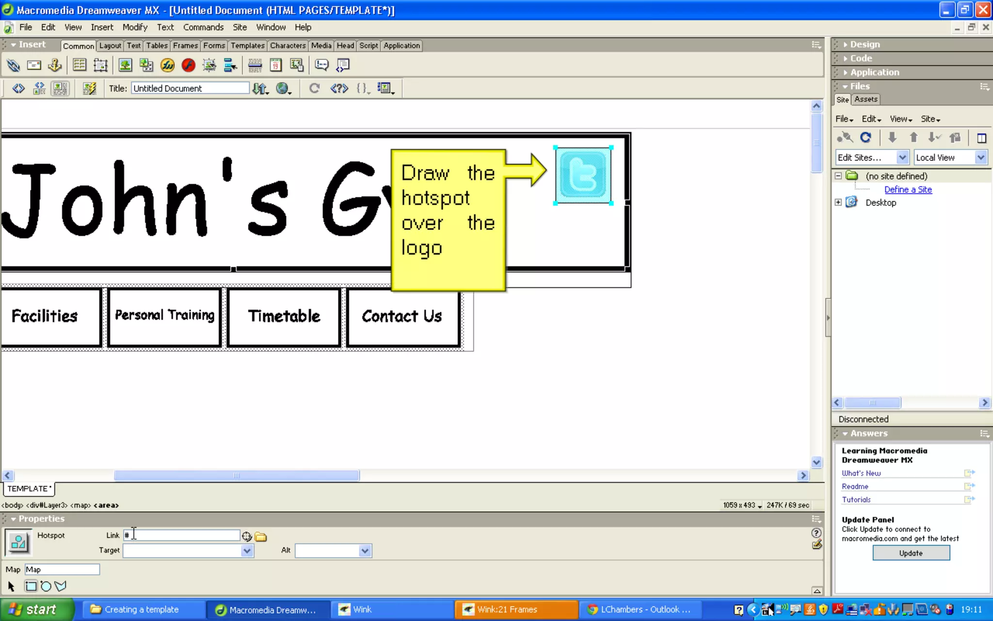 Adding a hotspot in Dreamweaver | PDF