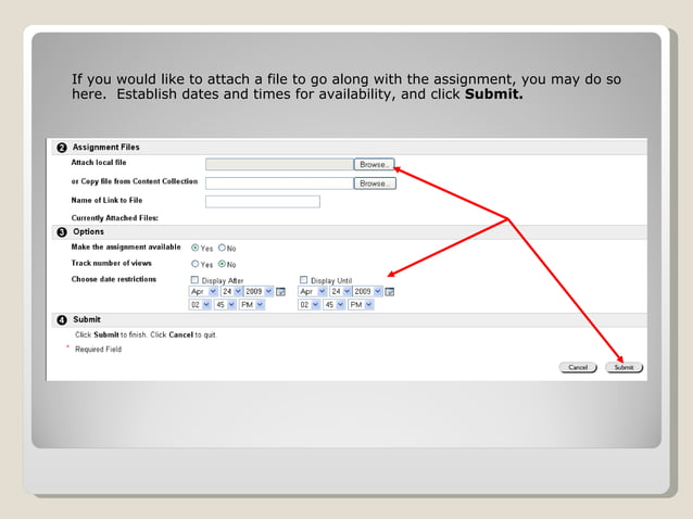 Adding An Assignment In Blackboard Ppt