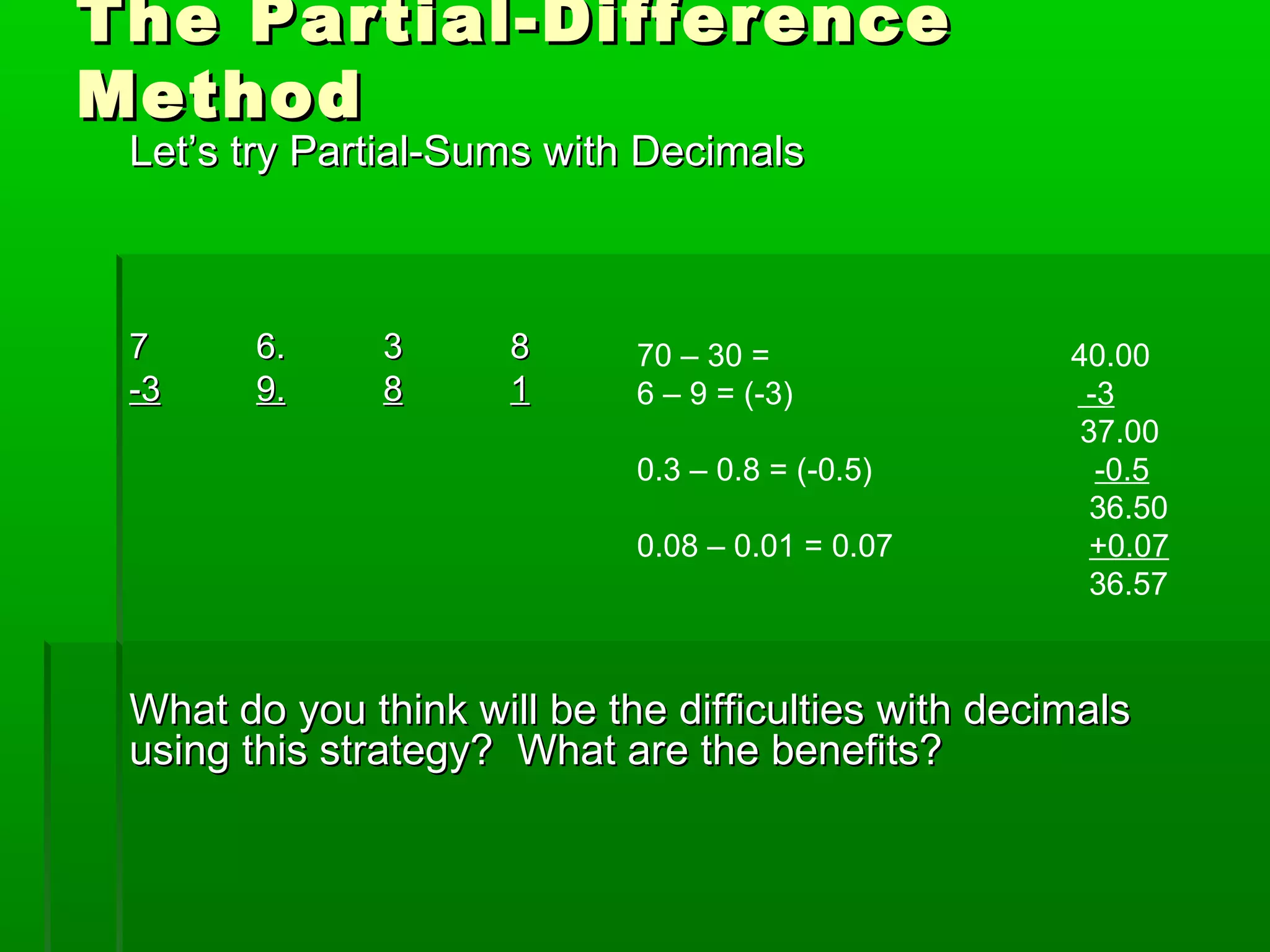 Adding and subtracting | PPT