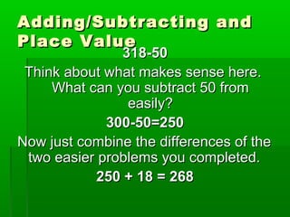 Adding and subtracting | PPT