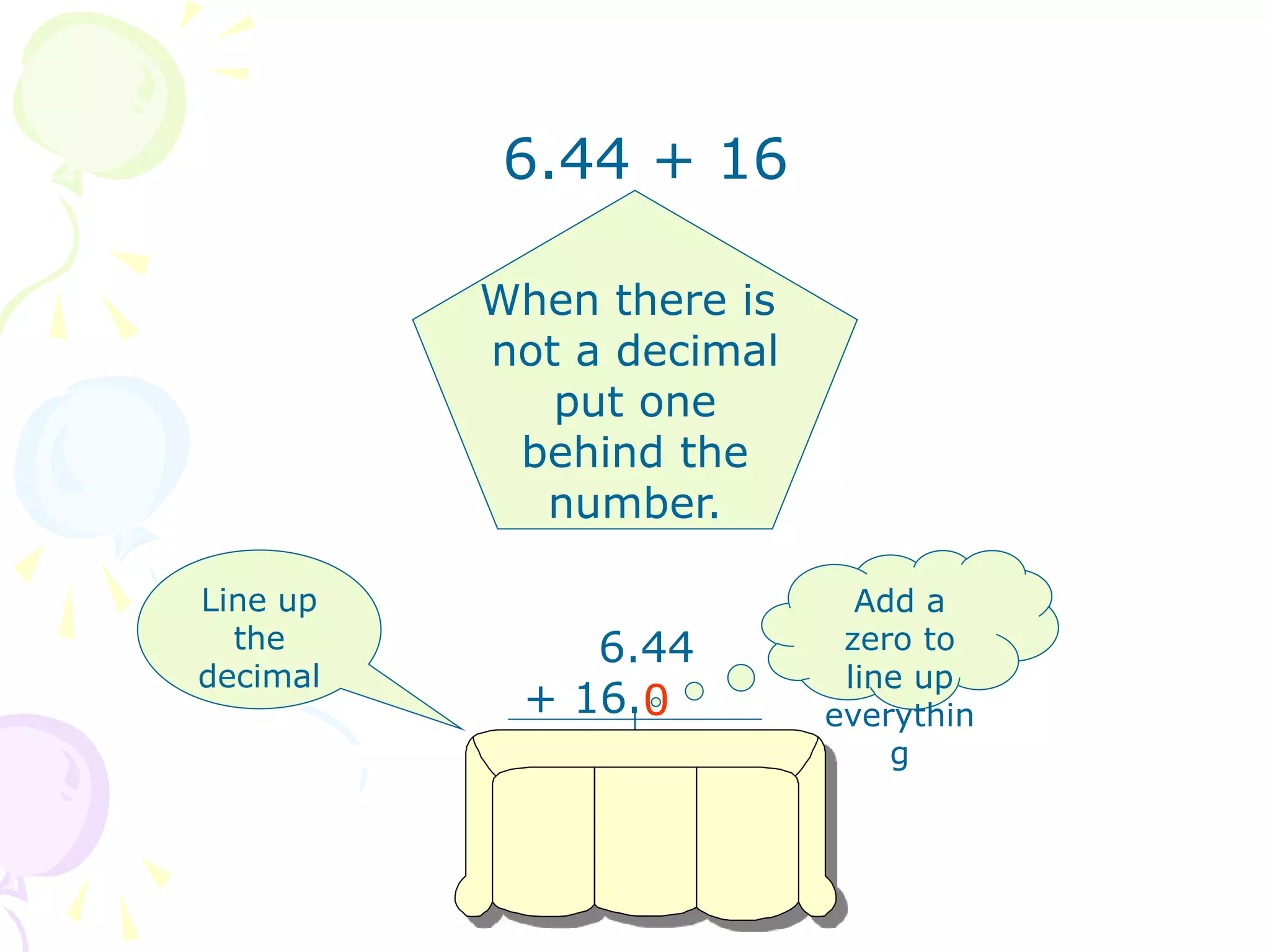Adding and subtracting decimals | PPT