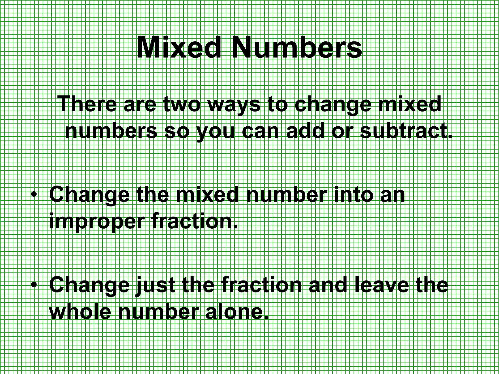 Adding and subtracting fractions | PPT