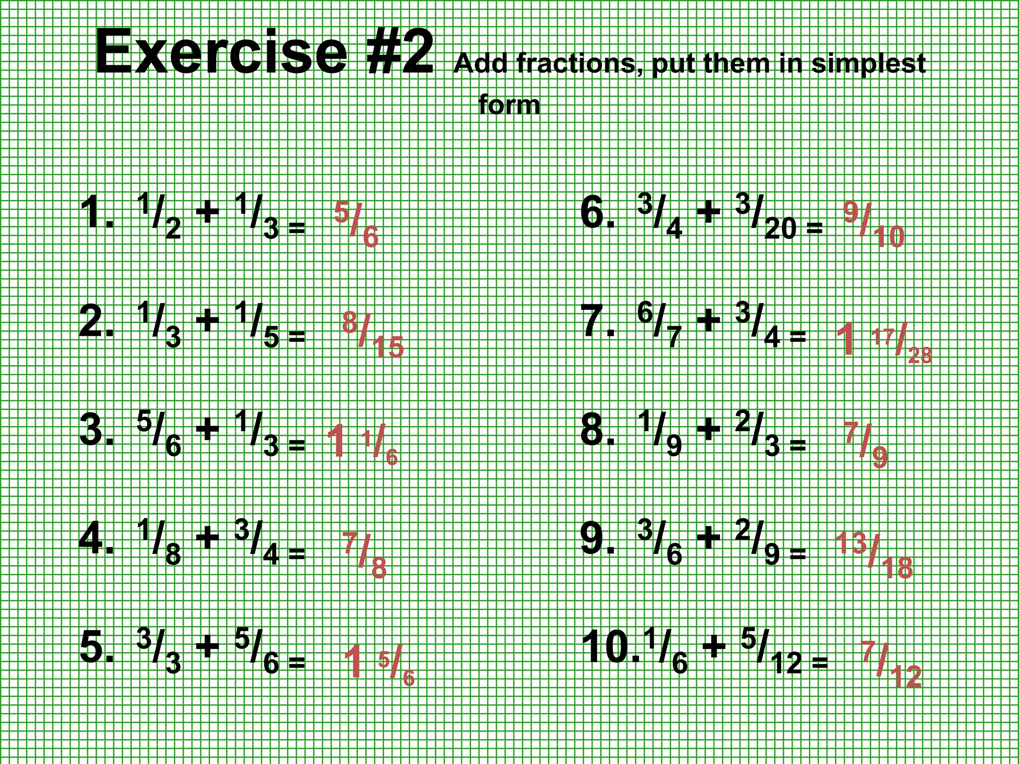 Adding and subtracting fractions | PPT