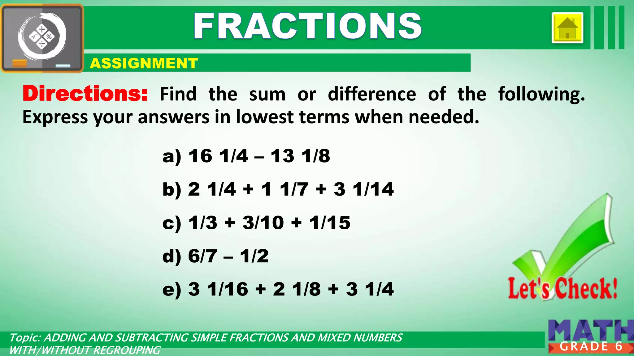 Math 6 Grade 6 1st Quarter Lesson 1 | PPTX