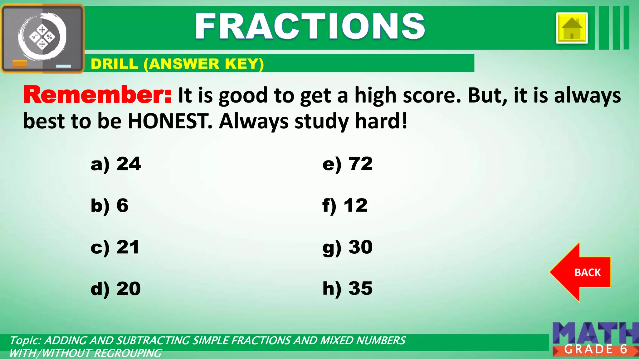 Math 6 Grade 6 1st Quarter Lesson 1 | PPTX