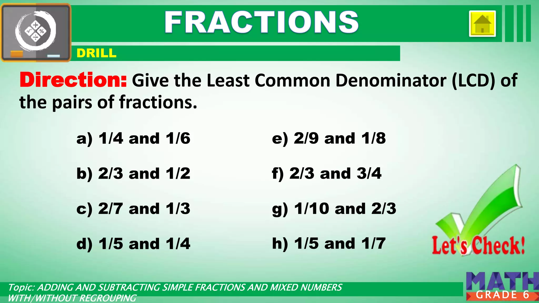 Math 6 Grade 6 1st Quarter Lesson 1 | PPTX