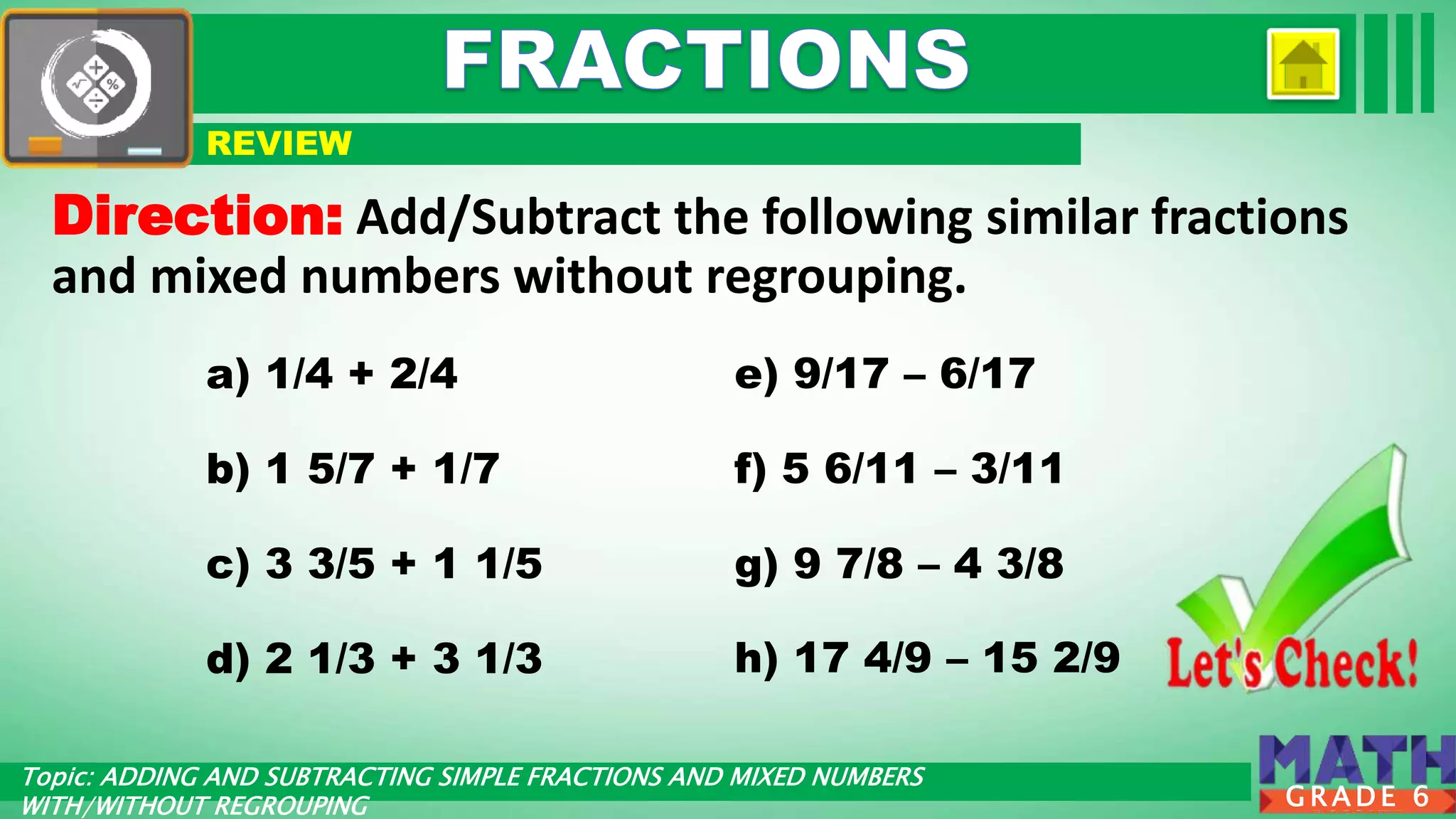 Math 6 Grade 6 1st Quarter Lesson 1 | PPTX