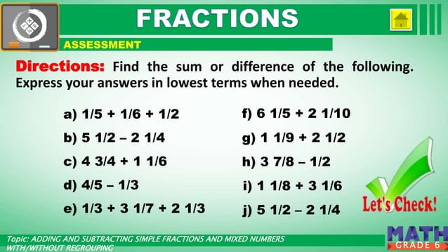 Math 6 Grade 6 1st Quarter Lesson 1 | PPTX