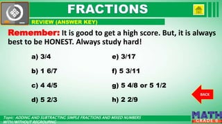 Math 6 Grade 6 1st Quarter Lesson 1 | PPTX