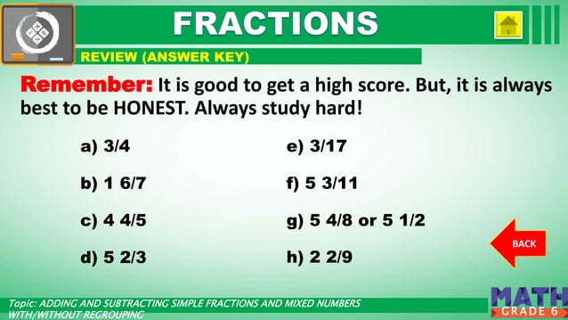 Math 6 Grade 6 1st Quarter Lesson 1 | PPTX
