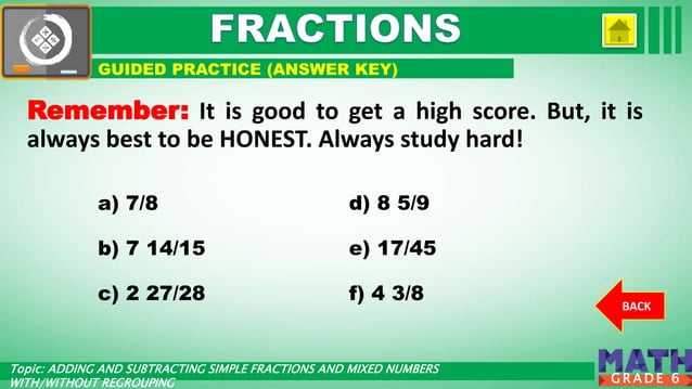Math 6 Grade 6 1st Quarter Lesson 1 | PPTX