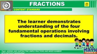 Math 6 Grade 6 1st Quarter Lesson 1 | PPTX