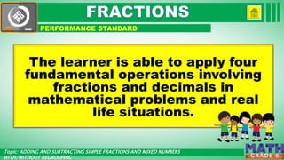 Math 6 Grade 6 1st Quarter Lesson 1 | PPTX