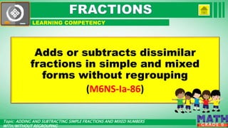 Math 6 Grade 6 1st Quarter Lesson 1 | PPTX