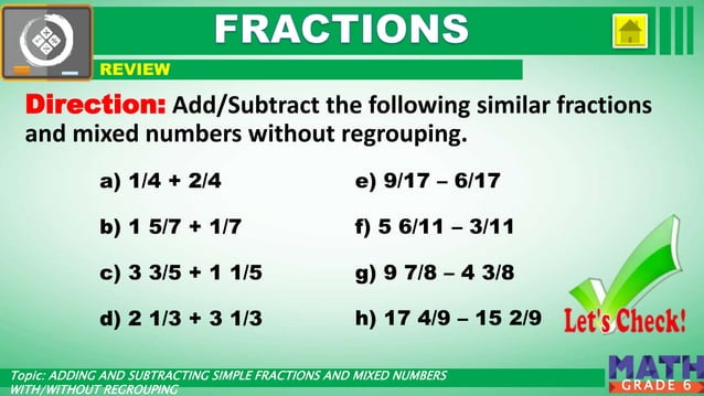 Math 6 Grade 6 1st Quarter Lesson 1 | PPTX