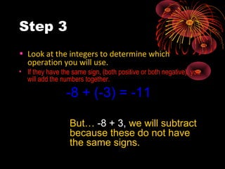 Adding and subtracting integers | PPT