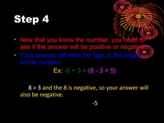 Adding and subtracting integers | PPT