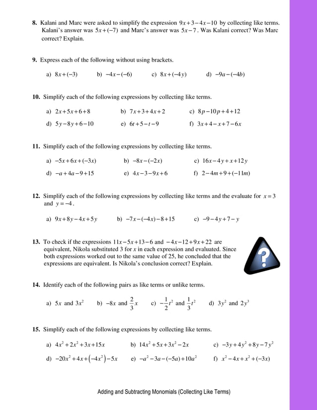 Adding and Subtracting Monomials - CYU.pdf