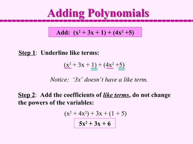 Addition and Subtraction Polynomials.ppt