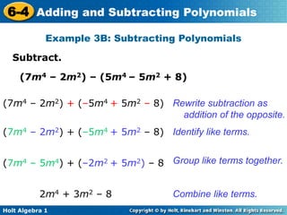 Adding and Subtracting Polynomials PPP.ppt