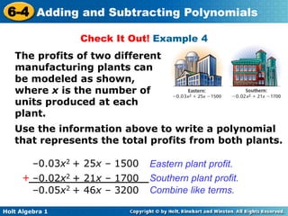 Adding and Subtracting Polynomials PPP.ppt