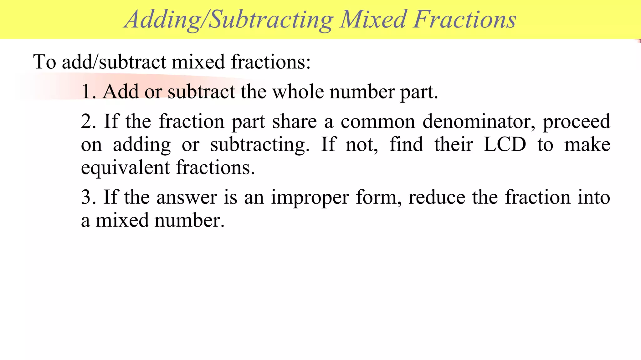 Adding and Subtracting Simple Fractions and Mixed Numbers.pptx