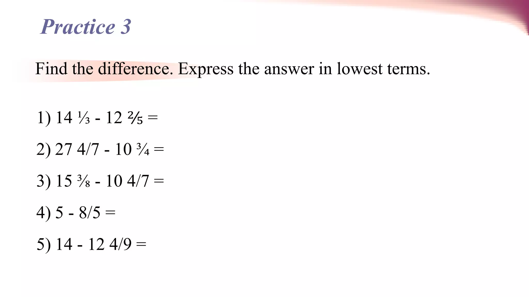 Adding and Subtracting Simple Fractions and Mixed Numbers.pptx