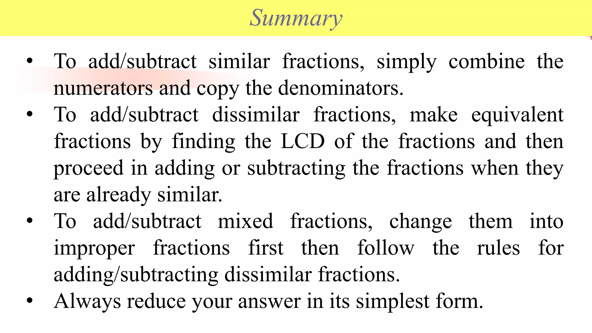 Adding and Subtracting Simple Fractions and Mixed Numbers.pptx