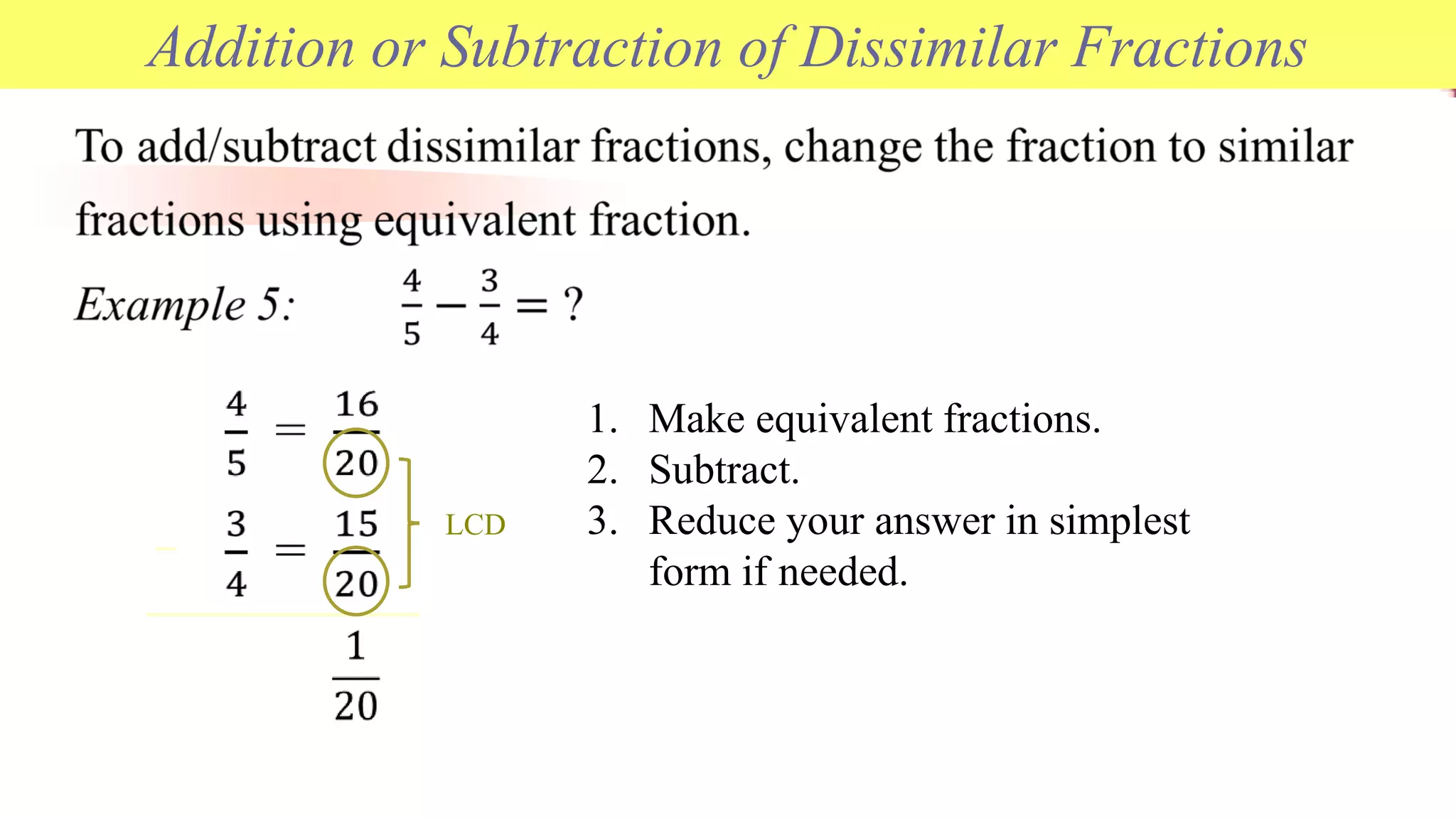 Adding and Subtracting Simple Fractions and Mixed Numbers.pptx