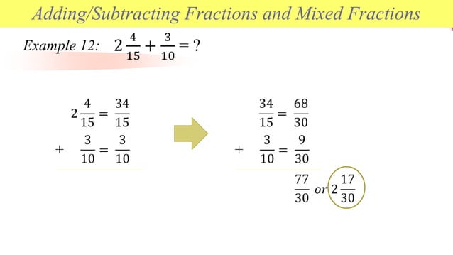 Adding and Subtracting Simple Fractions and Mixed Numbers.pptx