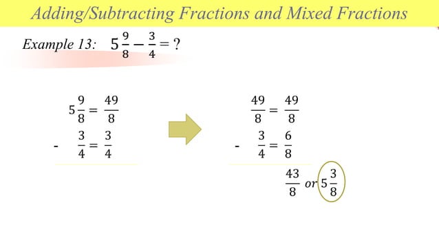 Adding and Subtracting Simple Fractions and Mixed Numbers.pptx