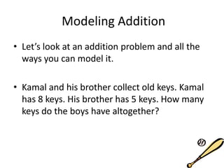 Adding and subtracting to solve problems notes pages | PPTX