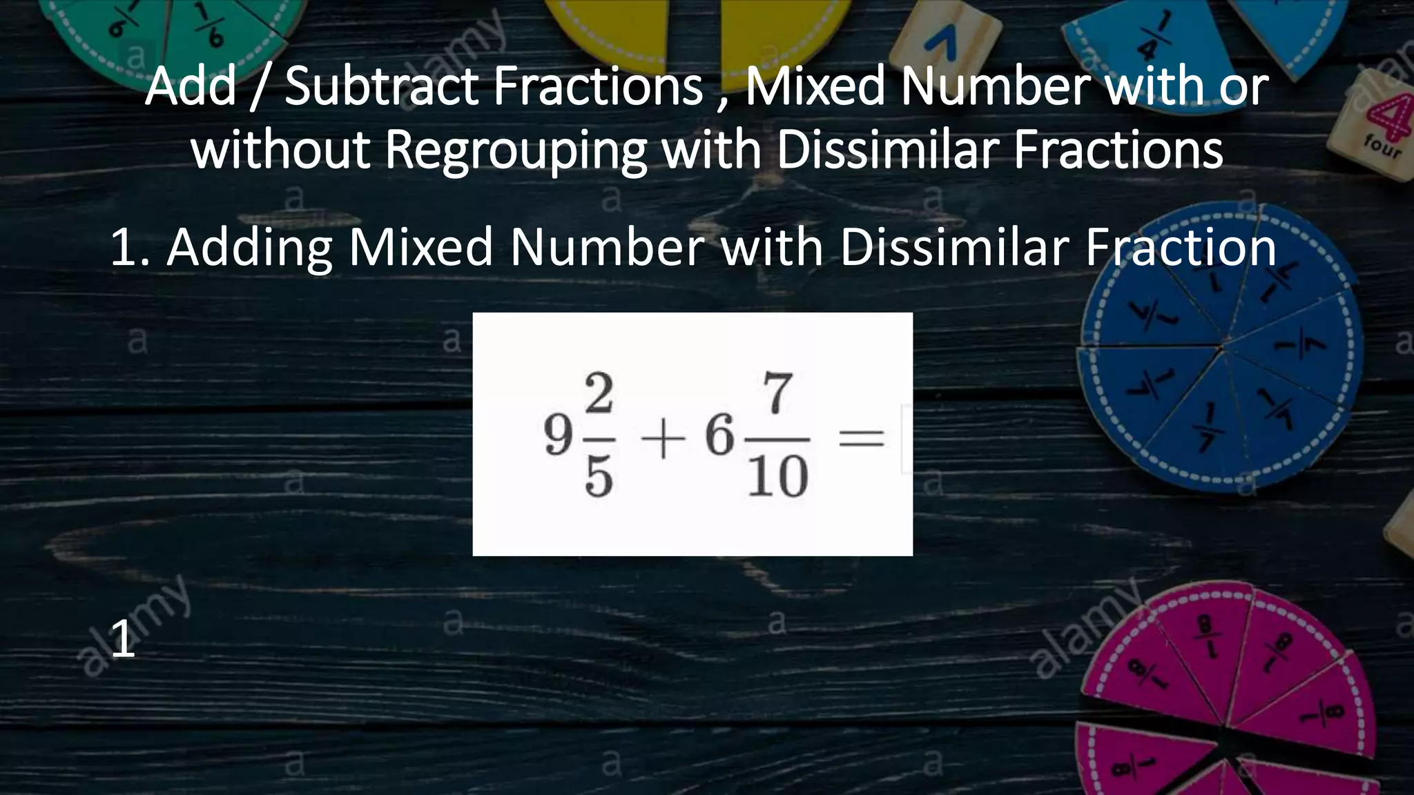 Adding and Subtraction Fraction mixed Number without or with regrouping.pptx