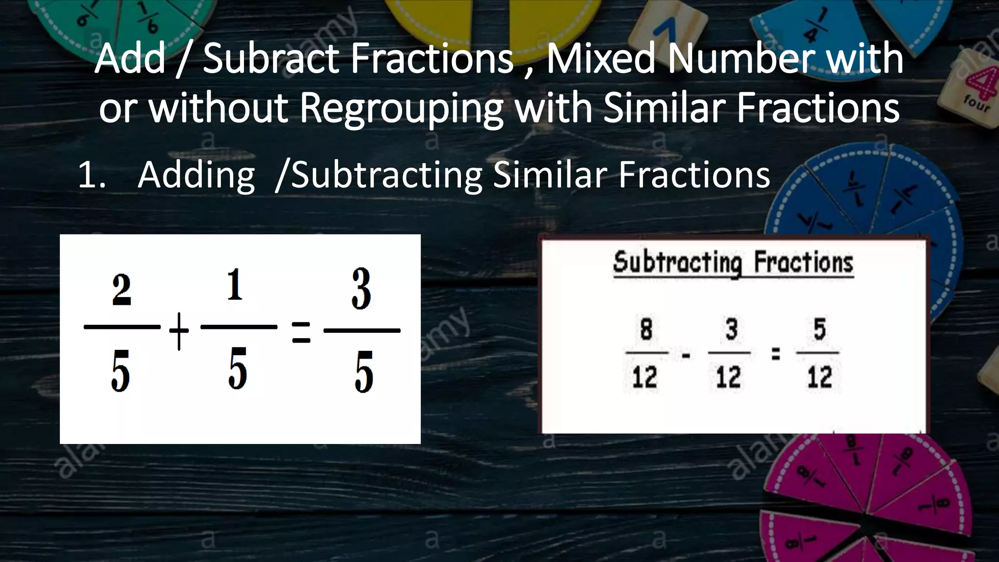 Adding and Subtraction Fraction mixed Number without or with regrouping.pptx