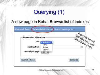 Adding browse to Koha using Solr | PPT